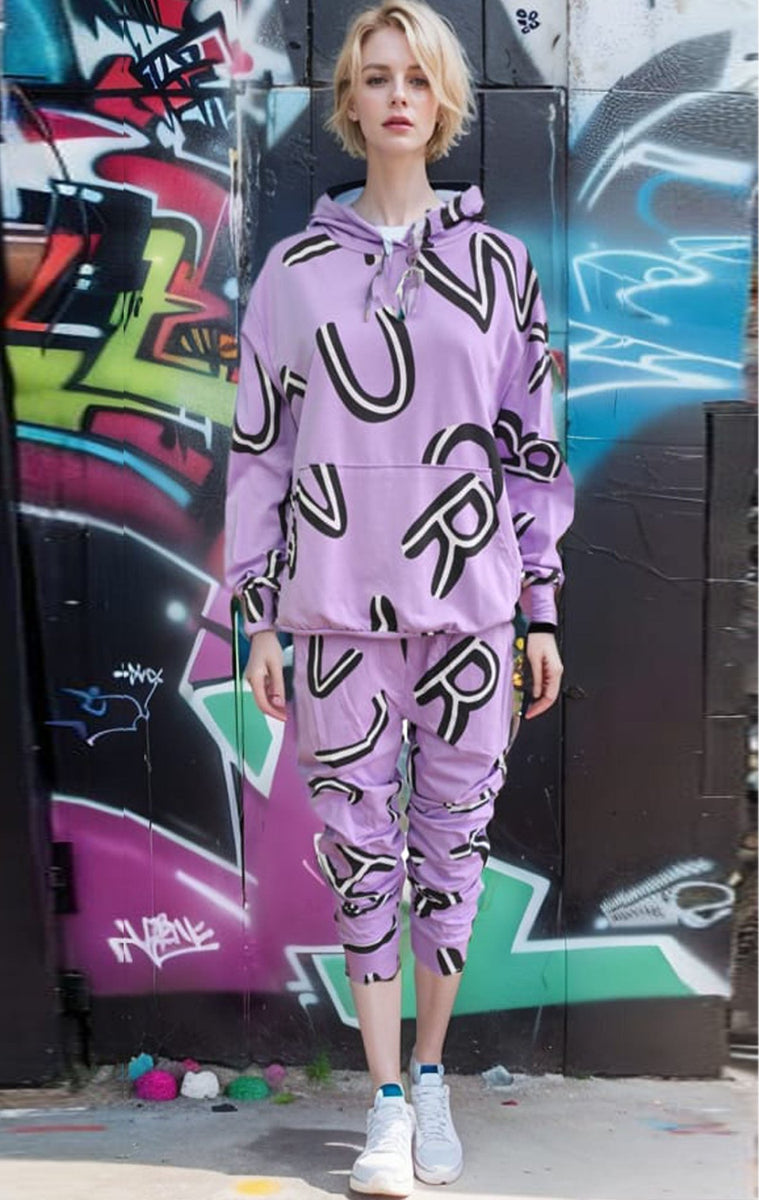 Lilac Graffiti Tracksuit – Misstreat