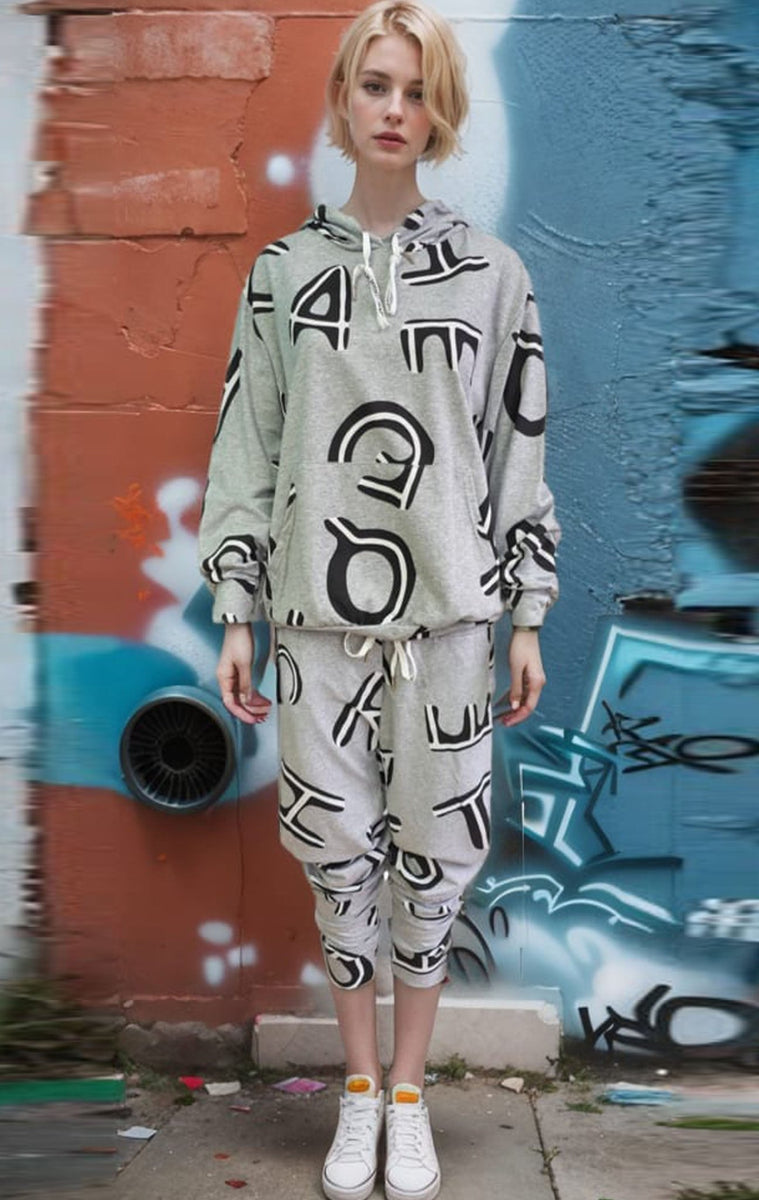 Grey Graffiti Tracksuit – Misstreat